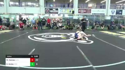 102 lbs Round 1 - Mason Haines, Dundee Wrestling vs Darius Ambs, Peer ...