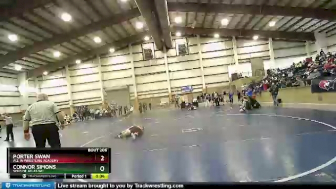 87 lbs Quarterfinal - Connor Simons, Sons Of Atlas WC vs Porter Swan ...