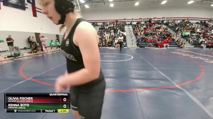 165 lbs Quarterfinal - Olivia Fischer, Killeen Ellison (Girls) vs Kenna ...