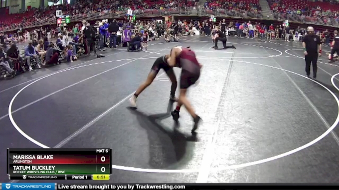 120 lbs Round 1 - Tatum Buckley, Rocket Wrestling Club / RWC vs Marissa ...