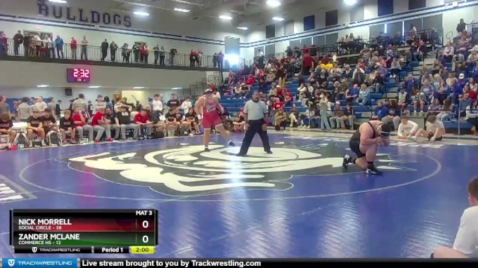 285 lbs 2nd Wrestleback (8 Team) - Zander McLane, Commerce Hs vs Nick ...