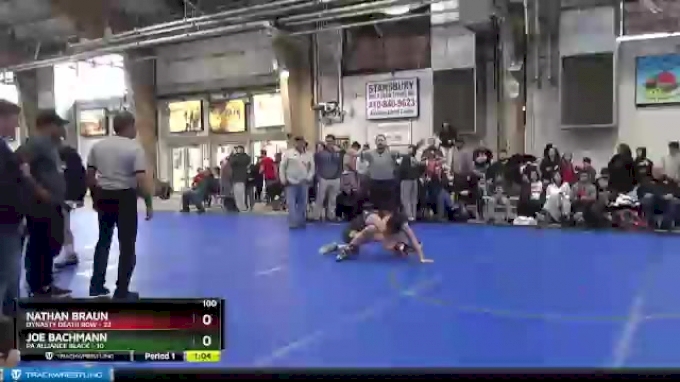 100 lbs Round 5 (6 Team) - Nathan Braun, Dynasty Death Row vs Joe Bachmann, PA Alliance Black