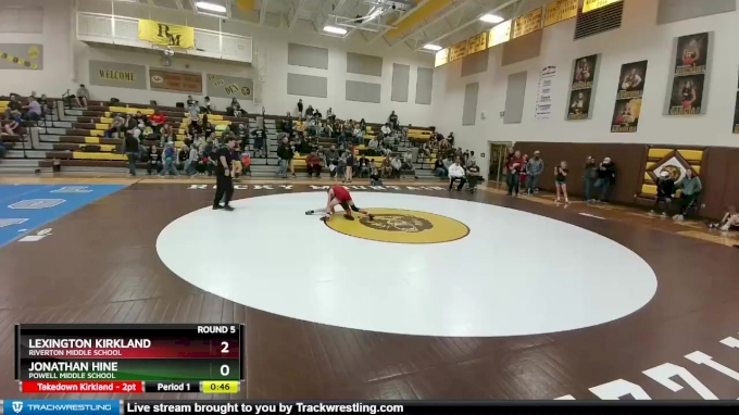 98 lbs Round 5 - Jonathan Hine, Powell Middle School vs Lexington ...