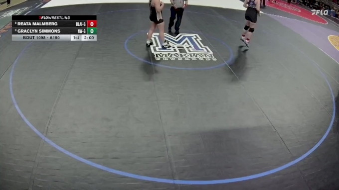 Champ. Round 1 - Graclyn Simmons, Northwest Girls vs Reata Malmberg ...