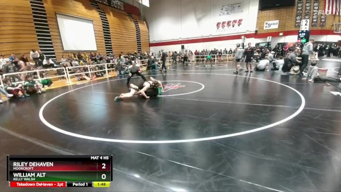 150 lbs Champ. Round 2 - Riley DeHaven, Moorcroft vs William Alt, Kelly Walsh