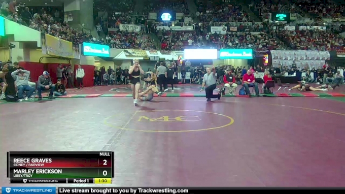 A - 132 lbs Quarterfinal - Marley Erickson, Libby/Troy vs Reece Graves ...