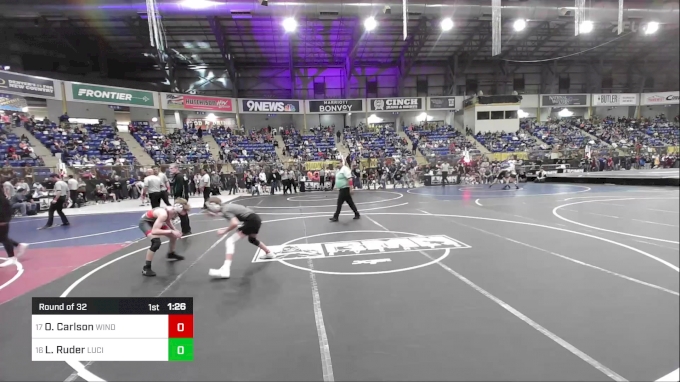 110 lbs Round Of 32 - Oskar Carlson, Windsor vs Logan Ruder, Lucile ...