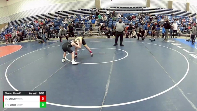 12U Boys - 135 lbs Champ. Round 1 - Ryker Stover, Honey Badgers ...