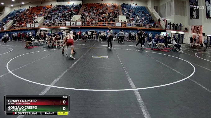 132 lbs Champ. Round 2 - Grady Crapster, Mount Saint Joseph vs Gonzalo ...