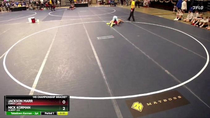 145 Championship Bracket Champ. Round 3 - Jackson Marr, Forest Lake vs ...