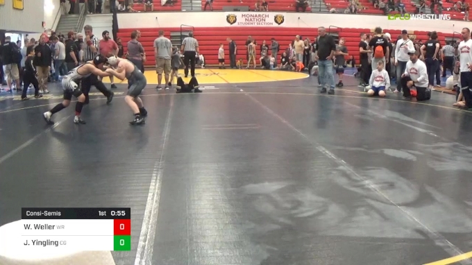 120 lbs Consolation - Wesley Weller, WR vs Jace Yingling, CG