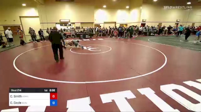 55 lbs Semifinal - Cole Smith, Army (WCAP) vs Caleb Coyle, Beaver Dam ...