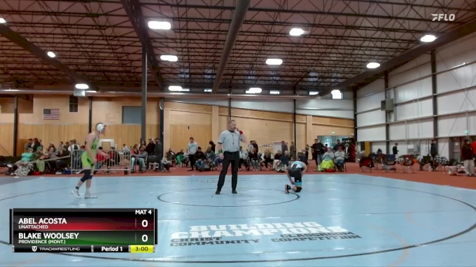 133 lbs Cons. Round 4 - Blake Woolsey, Providence (Mont.) vs Abel ...