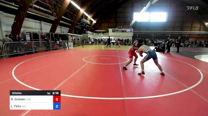 160A lbs 7th Place - Bekhruz Gubaev, Uzb vs Luca Felix, Felix Wrestling ...