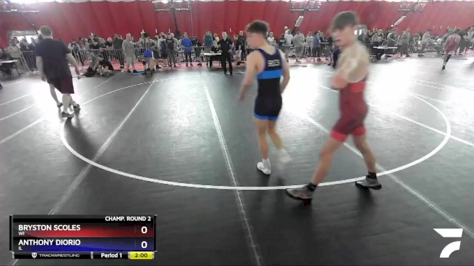 138 lbs Champ. Round 2 - Bryston Scoles, WI vs Anthony Diorio, IL
