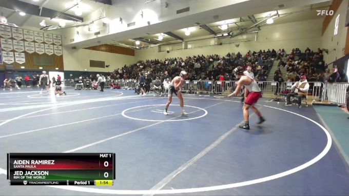 138 lbs Champ. Round 2 - Aiden Ramirez, Santa Paula vs Jed Jackson, Rim ...