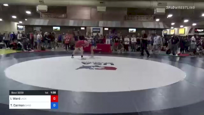 75 kg Round Of 16 - Isaac Ward, Jackson County Wrestling vs Ty Carman ...