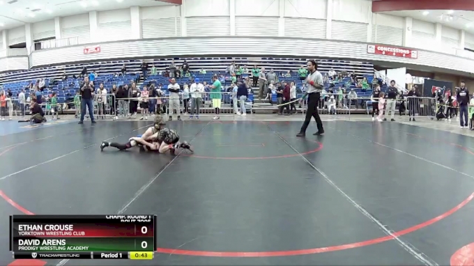 59 lbs Champ. Round 1 - Ethan Crouse, Yorktown Wrestling Club vs David ...