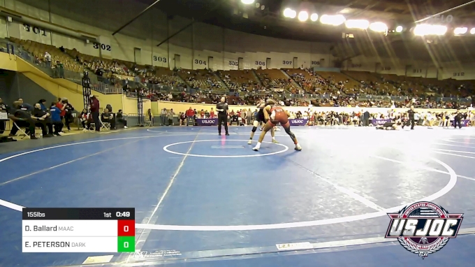 155 lbs Consi Of 4 - Drezdyn Ballard, MAAC Wrestling vs ELIJAH PETERSON ...