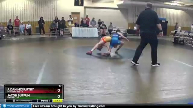 87 lbs Quarters & 1st Wb (16 Team) - Aidan McMurtry, Missouri Red vs ...