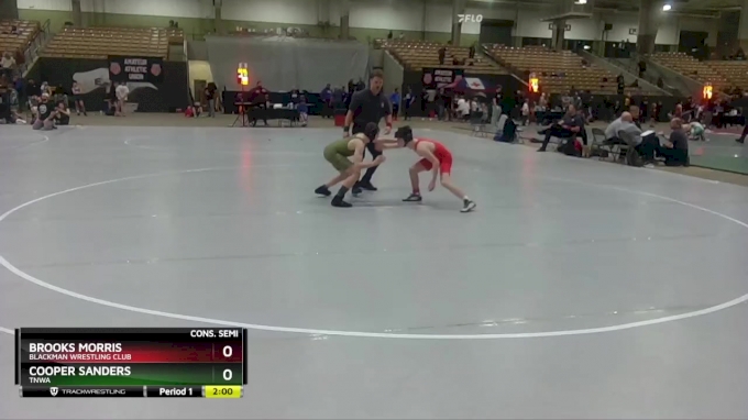 110 lbs Cons. Semi - Cooper Sanders, TNWA vs Brooks Morris, Blackman ...