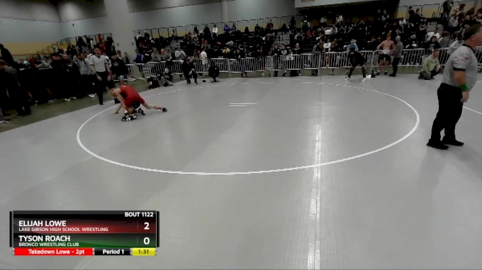 120 lbs Quarterfinal - Elijah Lowe, Lake Gibson High School Wrestling ...