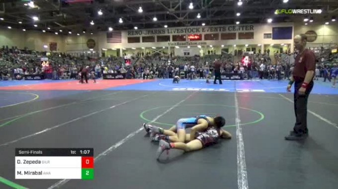 84 lbs Semifinal - Daniel Zepeda, Gilroy Hawks vs Moses Mirabal, Awa
