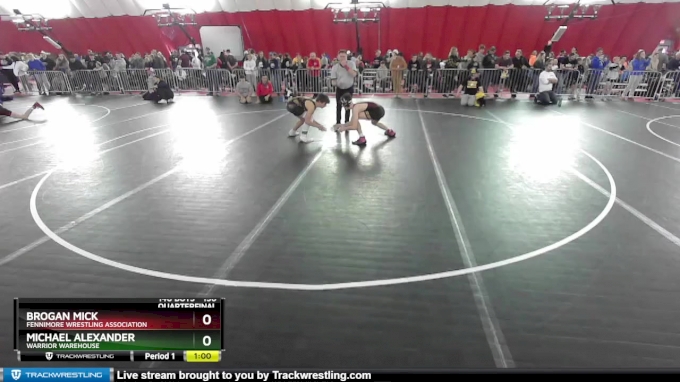 130 lbs Quarterfinal - Michael Alexander, Warrior Warehouse vs Brogan ...