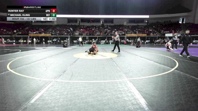 157 lbs Consi Of 16 #1 - Hunter Ray, Apprentice vs Michael Kling ...