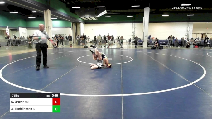 75 lbs 3rd Place - Corey Brown, MD vs Alex Huddleston, IN