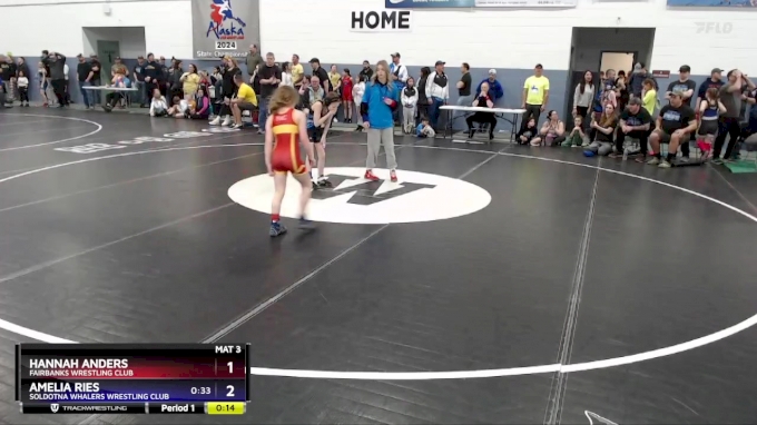 69 lbs Quarterfinal - Hannah Anders, Fairbanks Wrestling Club vs Amelia ...