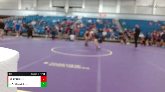 147 lbs Champ. Round 3 - Brennan Warwick, Massillon Perry vs Wyatt ...