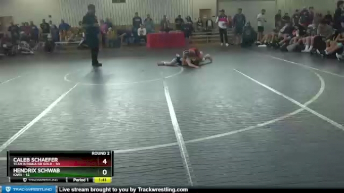 97 lbs Round 2 (8 Team) - Caleb Schaefer, Team Indiana GR Gold vs ...