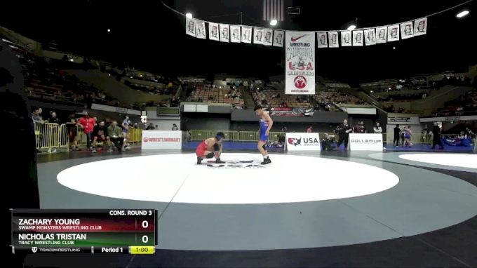 125 lbs Cons. Round 3 - Nicholas Tristan, Tracy Wrestling Club vs ...