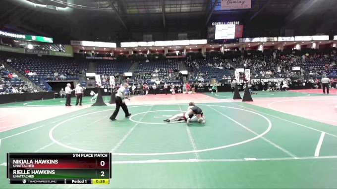 142 lbs 5th Place Match - Rielle Hawkins, Unattached vs Nikiala Hawkins ...