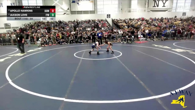54 lbs Semifinal - Apollo Hawkins, SV Saber Den Wrestling vs Jaxson ...