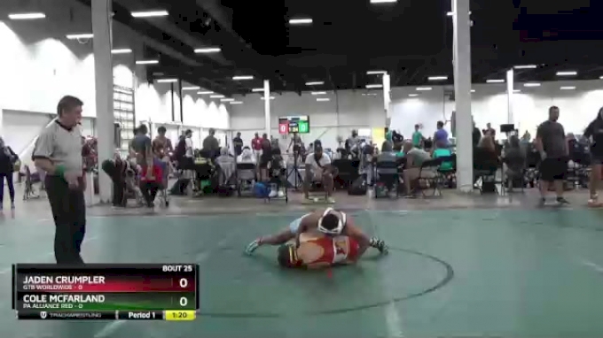 120 lbs Round 7 (8 Team) - Jaden Crumpler, GTB Worldwide vs Cole ...