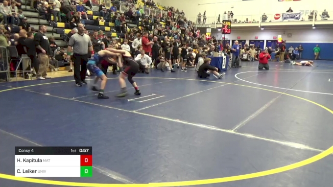 108 lbs Consy 4 - Hunter Kapitula, Mat Assassins vs Corbin Leiker ...