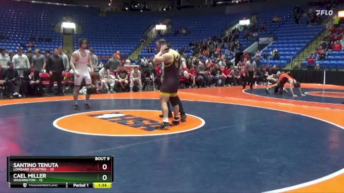 165 lbs Finals (8 Team) - Cael Miller, Washington vs Santino Tenuta ...