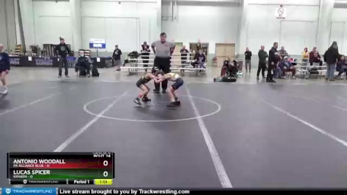 48 lbs Round 6 (8 Team) - Antonio Woodall, PA Alliance Blue vs Lucas ...