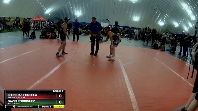 130 lbs Round 3 (3 Team) - Leonidas Fonseca, Kardiac Kidz vs Gavin ...