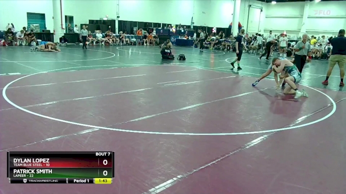 144 lbs Round 2 (10 Team) - Dylan Lopez, Team Blue Steel vs Patrick ...