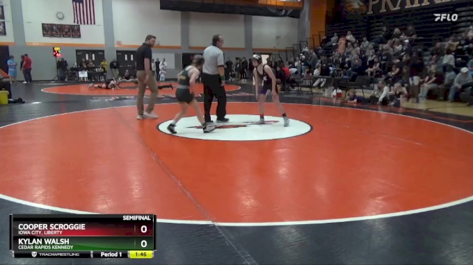 106 lbs Semifinal - Cooper Scroggie, Iowa City, Liberty vs Kylan Walsh ...