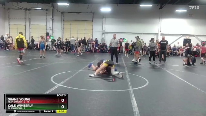 96 lbs Round 2 (8 Team) - Cale Wimberly, FL Scorpions vs Shane Young ...