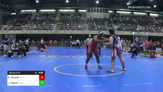 285 lbs Round Of 16 - Abu Saccoh, Newark vs Jacob Napoli, Canastota