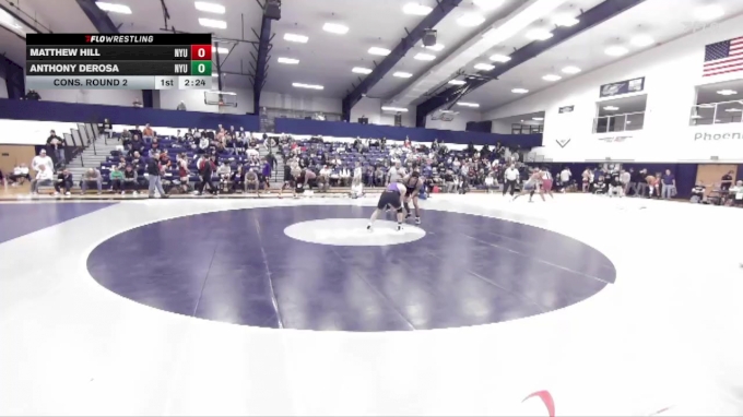 197 lbs Cons. Round 2 - Anthony Derosa, New York University vs Matthew ...