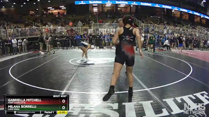 120 lbs Champ. Round 1 - Gabriella Mitchell, Port Charlotte vs Milana ...