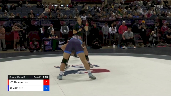 74 lbs Champ. Round 2 - Yahya Thomas, Titan Mercury Wrestling Club ...