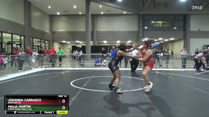 190 lbs Cons. Round 3 - Johanna Carrasco, Burlington vs Malia Martin ...