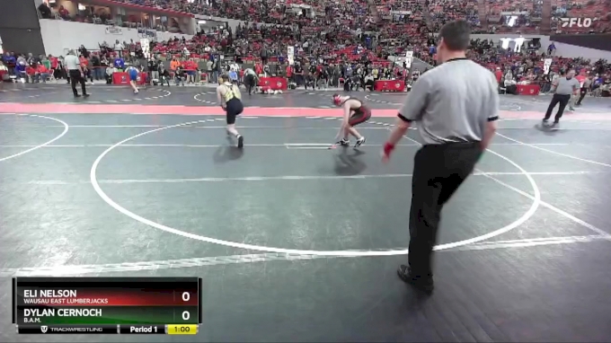 140 lbs Quarterfinal - Eli Nelson, Wausau East Lumberjacks vs Dylan ...